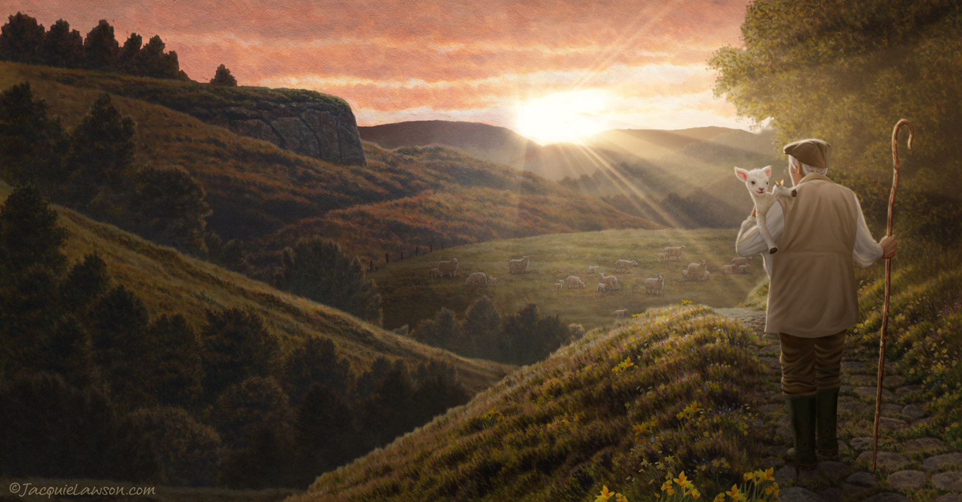 The Wandering Lamb | Jacquie Lawson ecards