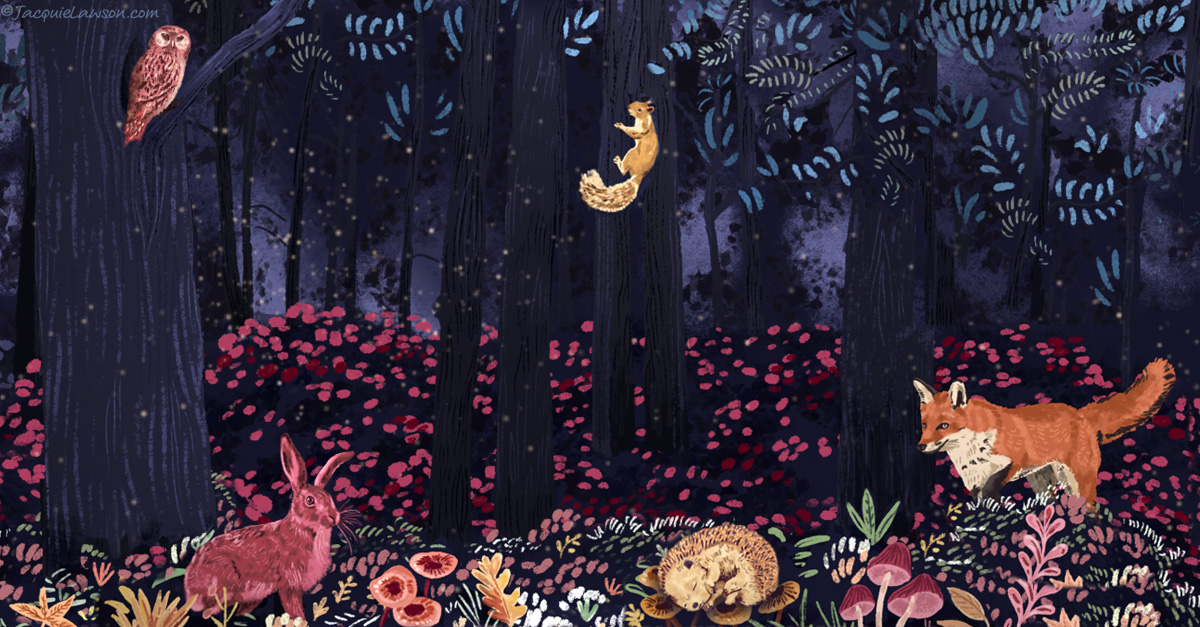 Fanciful Forest | Jacquie Lawson ecards