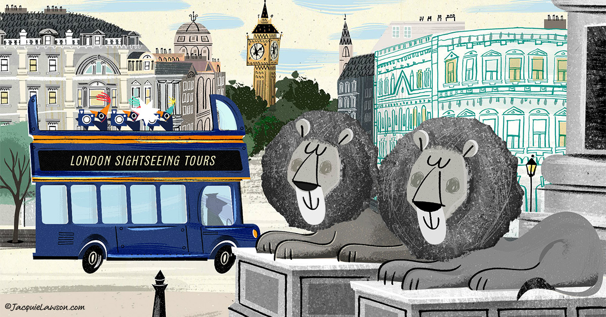 A Tour of London | Jacquie Lawson ecards