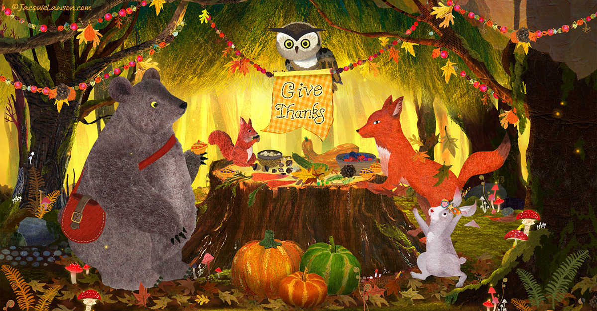 Forest Feast | Jacquie Lawson ecards